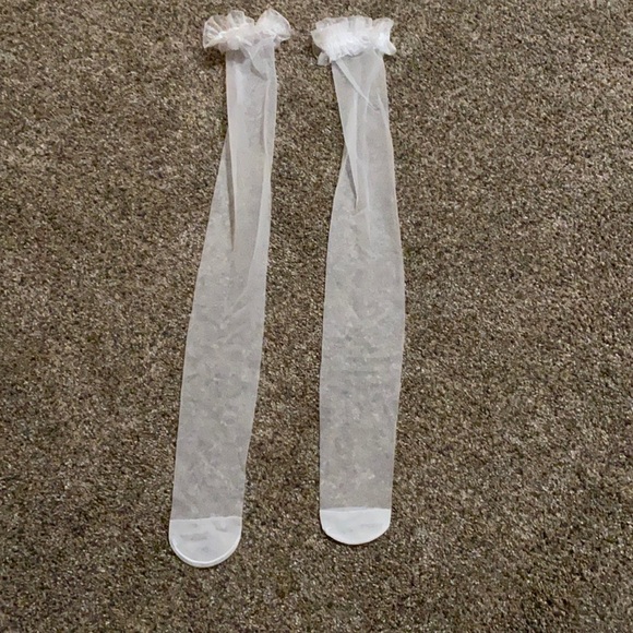 SHEIN | Accessories | New Never Worn Sheer Mesh Trim Stocking With ...